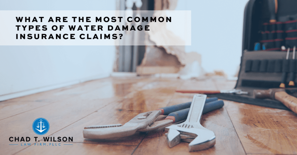 Types of Water Damage Insurance Claims
